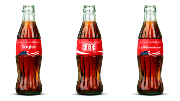 USO Personalized Coke Bottles or Cans ... Share a Coke - Coca-Cola UNITED USO Personalized Coke Bottles or Cans ... Share a Coke - Coca-Cola UNITED