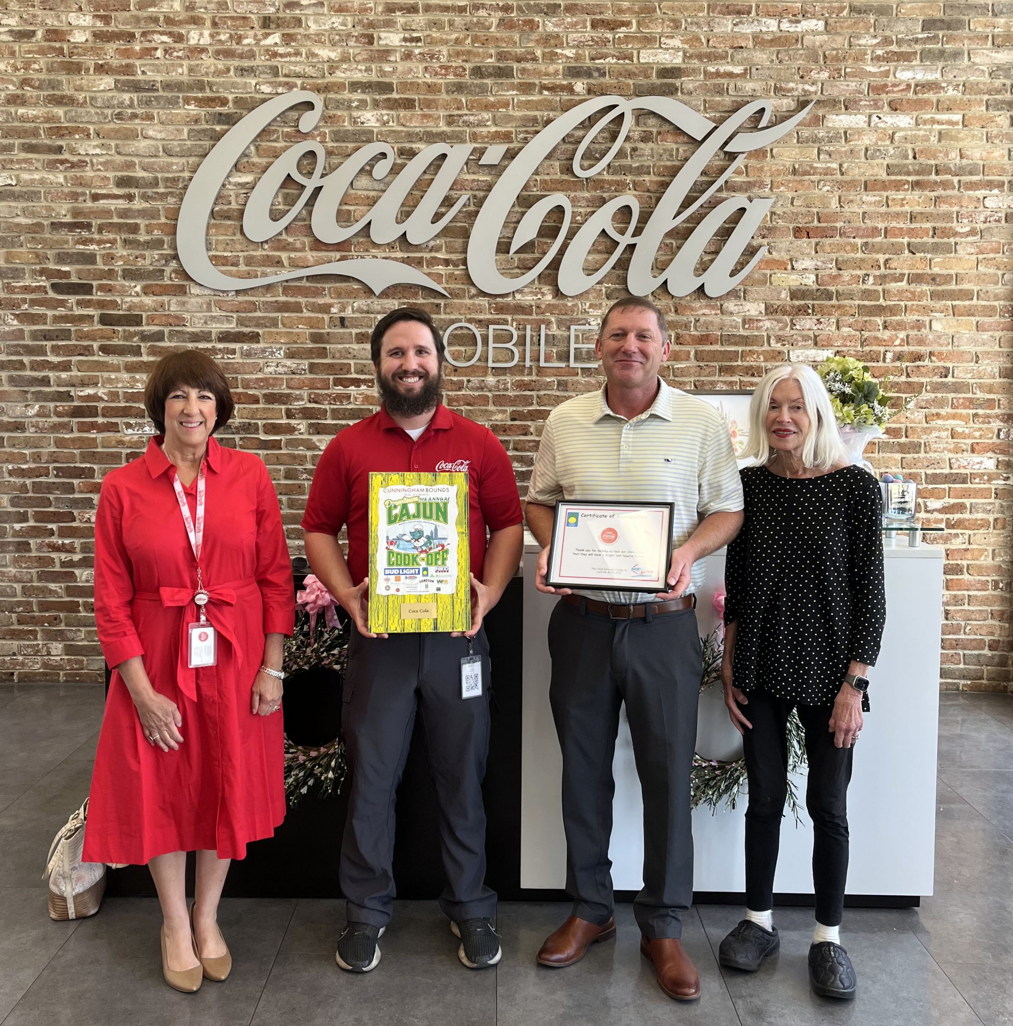 Mobile Coca-Cola Recognized for Supporting Child Advocacy Center - Coca ...